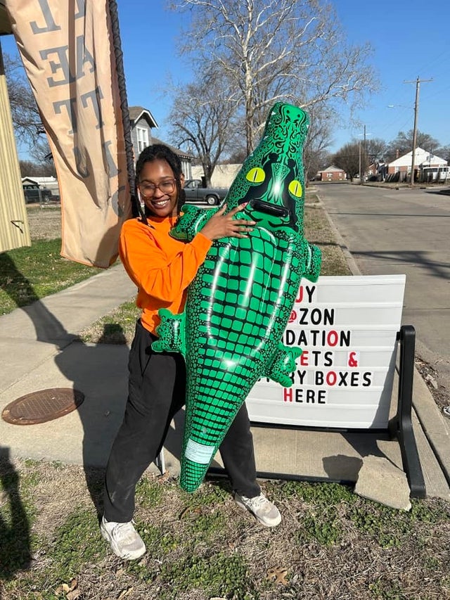 Crocodile Inflatable Floatie